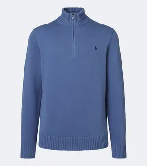 Polo Ralph Lauren Pony Cotton Half-zip Sweater - Blue
