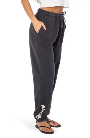 Roxy Maile Elastic Waist Sweatpants - Phantom