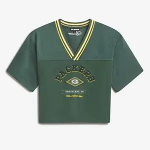 OFF SEASON Bay Packers Lace-back V-neck T-shirt