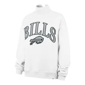 '47 Buffalo Bills Rivalries Collection Mock Neck Sweatshirt - White