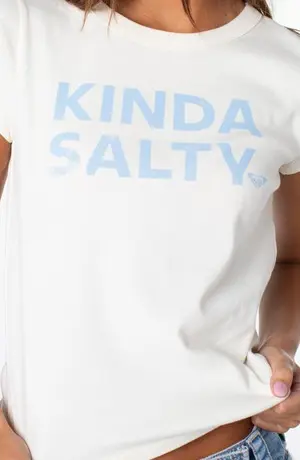 Roxy Kinda Salty Graphic Baby Tee
