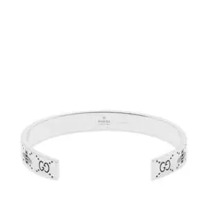 Gucci Bee Motif Bangle Bracelet - Silver