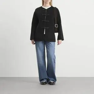 RÓHE Mandarin Double-faced Wool Jacket