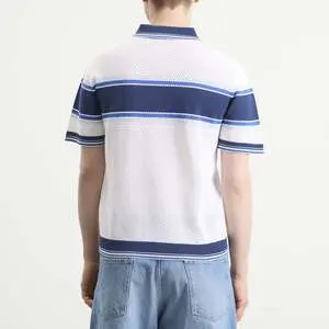 Casablanca Mesh Stripe Polo