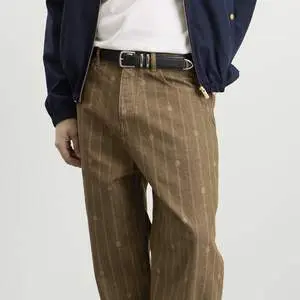 Drole De Monsieur Monogram Baggy Jeans
