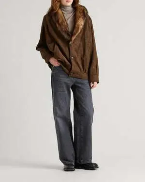 MAISON MARGIELA Faux Suede Jacket