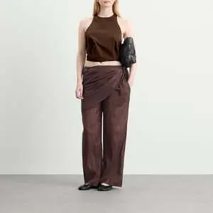ST. AGNI Paper Taffeta Cocoon Top