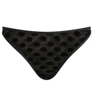 FRUITY BOOTY Flock Polka Brief - Black