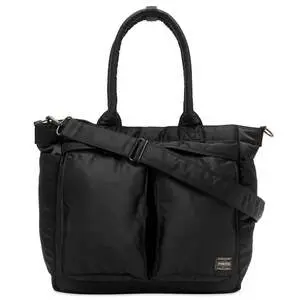 PORTER-YOSHIDA & CO Tanker Tote Bag - Medium Black