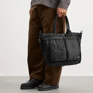 PORTER-YOSHIDA & CO Tanker Tote Bag Medium - Black