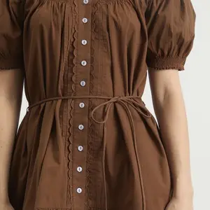 DAMSON MADDER Jayne Mini Dress - Choc