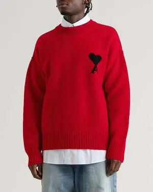 AMI Paris Crewneck Contrasted Adc Jumper