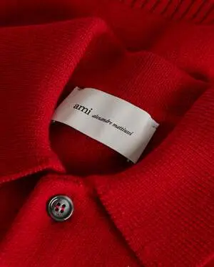 AMI Paris Contrasted Adc Polo