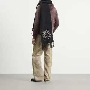 Acne Studios Vally Embroidered Scarf