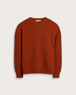 FRIZMWORKS Patch Round Pullover Knit - Brick