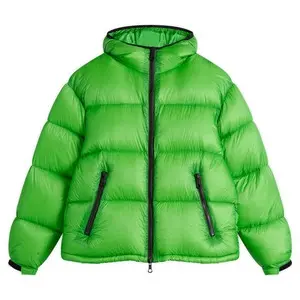 MKI MIYUKI ZOKU Translucent Hooded Bubble Jacket Presented By - Emerald