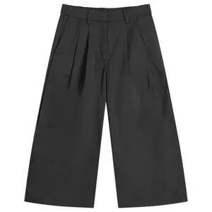 STEL Pleated Wide Leg Culottes - Black
