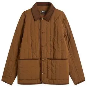 A.p.c. Leone Technical Canvas Quilted Jacket - Brown