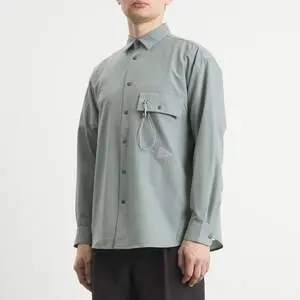 AND WANDER Dry Breathable Shirt - Blue Grey