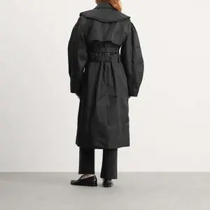 GANNI Duchesse Nylon Trenchcoat Jacket