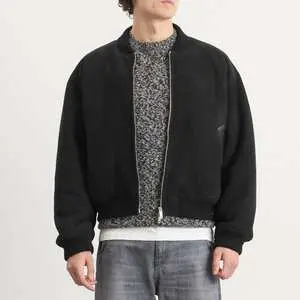 Studio Nicholson Shearling Leather Bomber Jacket