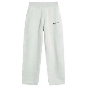 MKI MIYUKI ZOKU Mohair Blend Knit Wide Leg Joggers - Light Grey