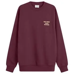 Drole De Monsieur Slogan Sweatshirt - Wine