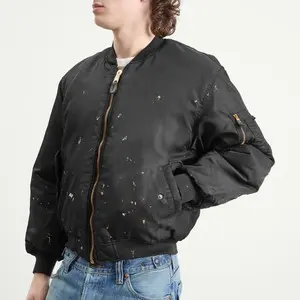 Mastercraft Union Washed Nylon Bomber Jacket
