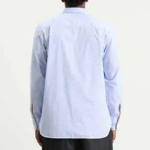 Universal Works Office Stripe Square Pocket Shirt