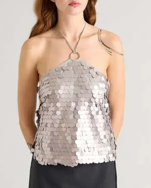 HOSBJERG Delilah Sequin Top