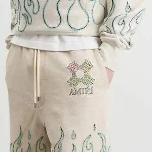 Amiri Ma Quad Flames Sweatshort