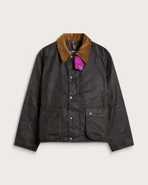 Barbour X Paul Smith Transport Windowpane Wax Jacket - Rustic/bark