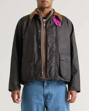 Barbour X Paul Smith Transport Windowpane Wax Jacket