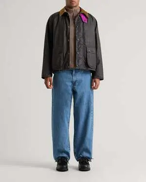 Barbour X Paul Smith Transport Windowpane Wax Jacket