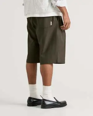 PORTER JAMES Double Pleated Shorts