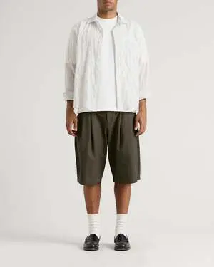 PORTER JAMES Double Pleated Shorts