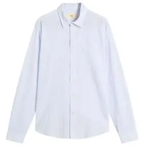 Folk Relaxed Fit Shirt - Blue Microstripe