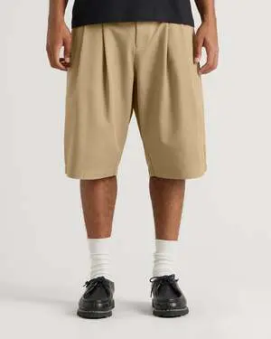 PORTER JAMES Double Pleated Shorts