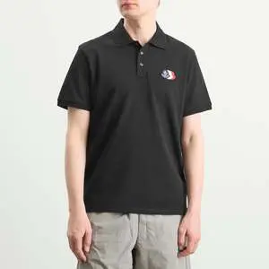 Moncler Tripe Crest Polo Shirt