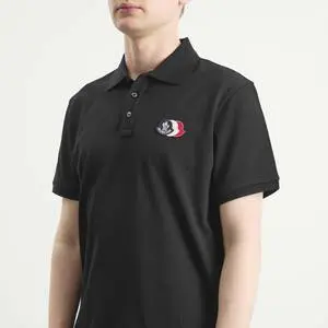 Moncler Tripe Crest Polo Shirt
