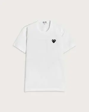 Play Comme Des Garcon Black Heart T-shirt - Whitee