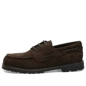 Studio Nicholson Guston Lace Up Boat Shoe - Caffe