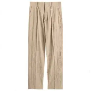 Nn07 Bill Pleated Seersucker Trousers
