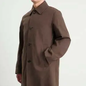 Dries Van Noten Water Repellent Double Faced Cotton Coat Jacket