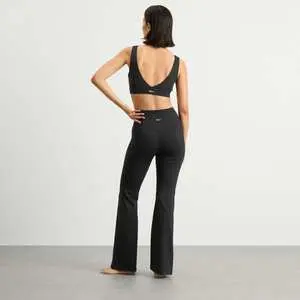 TALA Dayflex Wrap Flared Yoga Pants '30 - Shadow Black