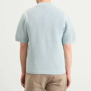 Drole De Monsieur Monogramme Open Weave Polo