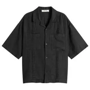 ABOUT:BLANK Guayabera Vacation Shirt - Black