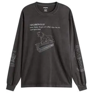 NEIGHBORHOOD Ls-8 Pigment Dyed Long Sleeve T-shirt - Black