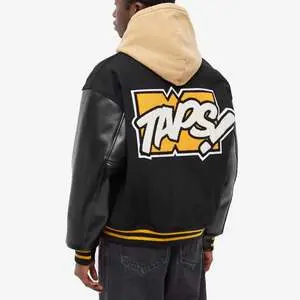 WTAPS Melton Toon Logo Varsity Jacket