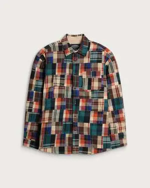 FRIZMWORKS Madras Patchwork Relaxed Shirt